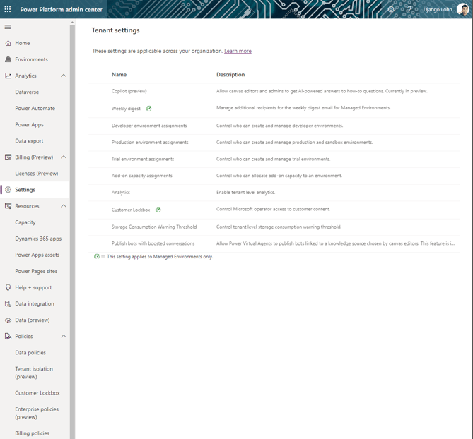 Administering and Governing the Power Platform