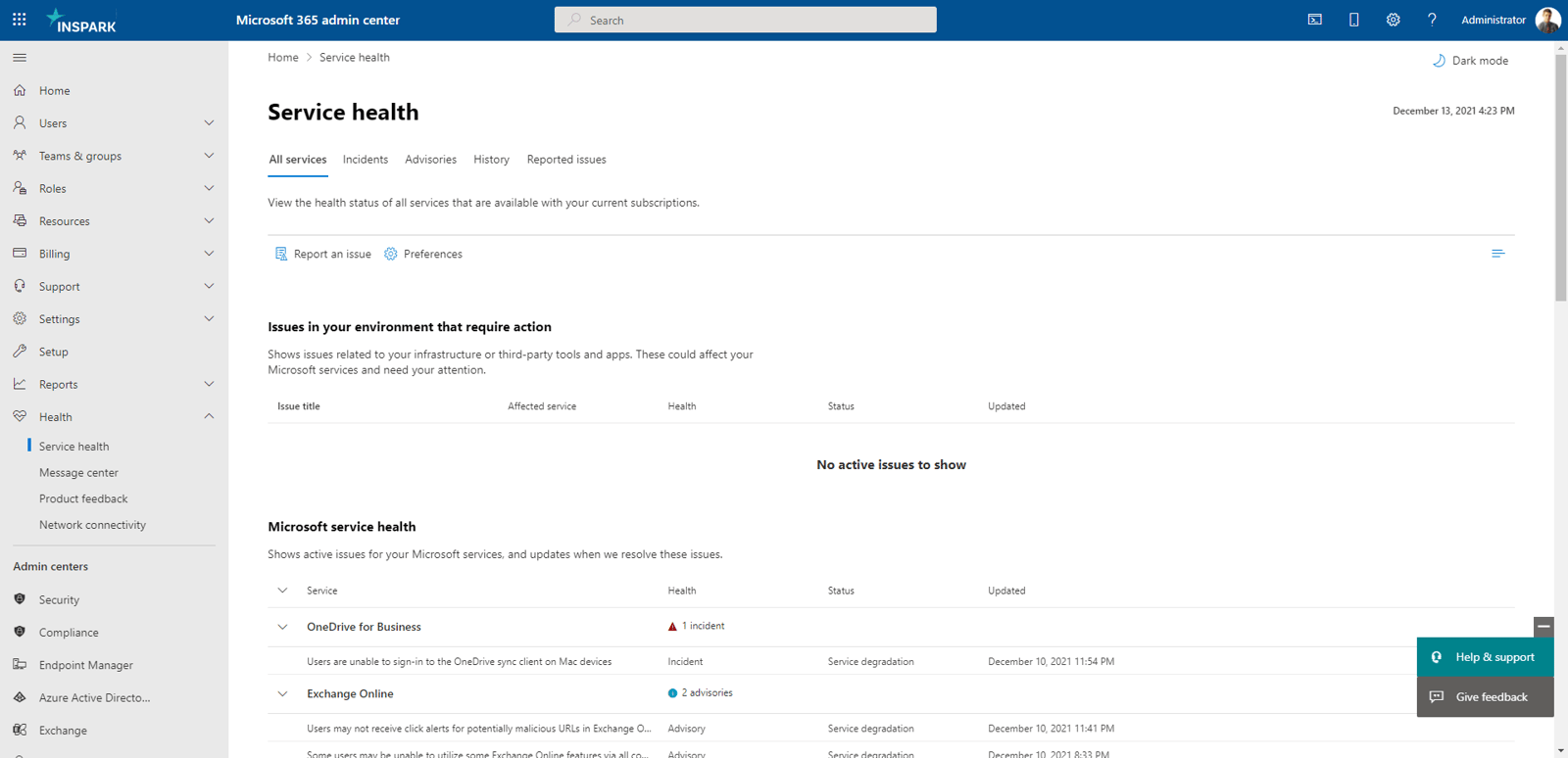 Microsoft 365 availability and performance: operational governance