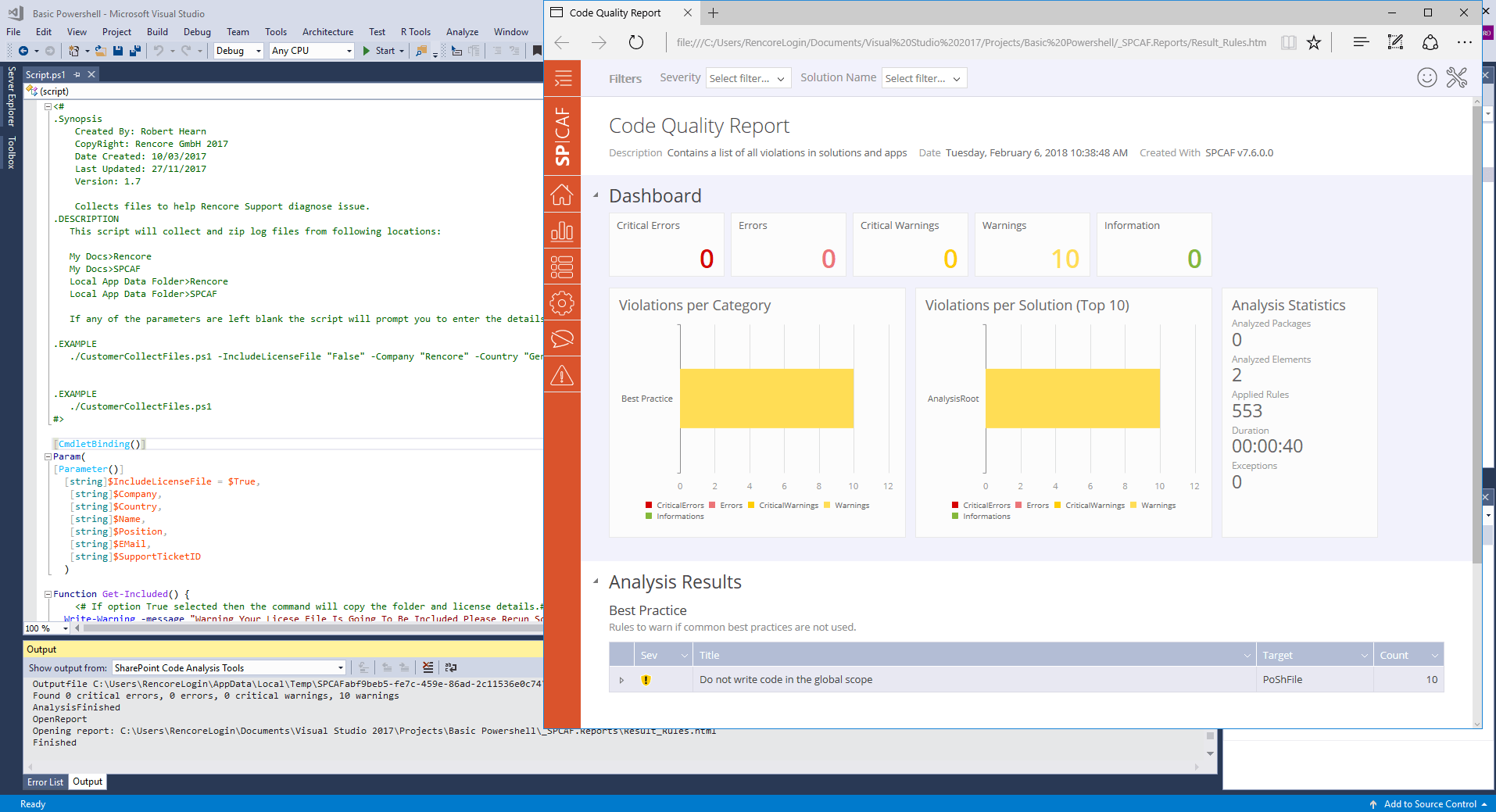SPCAF version 7.8.9 is here! Announcing support for Visual Studio 2019
