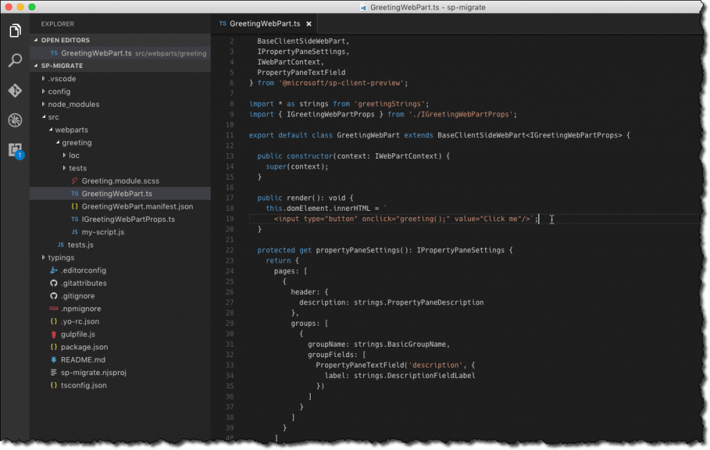 Migrate SharePoint JavaScript customizations to SharePoint Framework ...