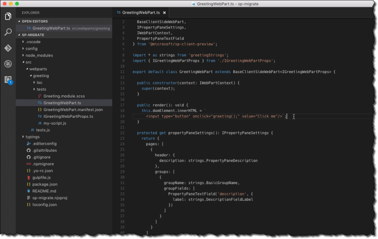 Migrate SharePoint JavaScript customizations to SharePoint Framework ...