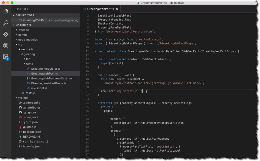 Migrate Sharepoint Javascript Customizations To Sharepoint Framework Reference Functions From 1122