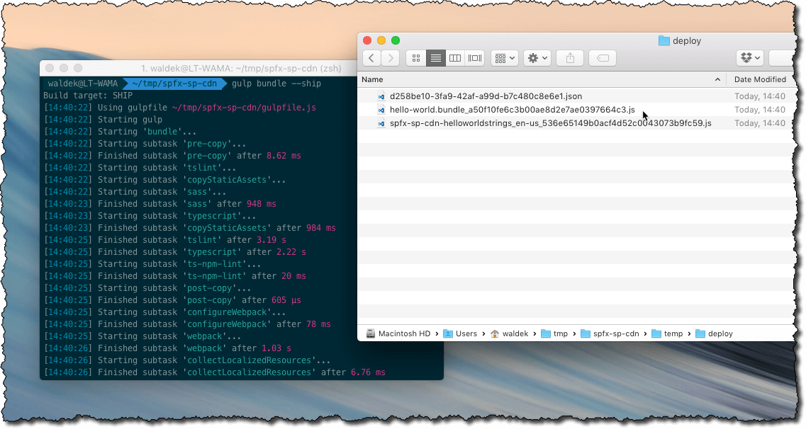 Publish SharePoint Framework client-side web parts to Office 365 public CDN