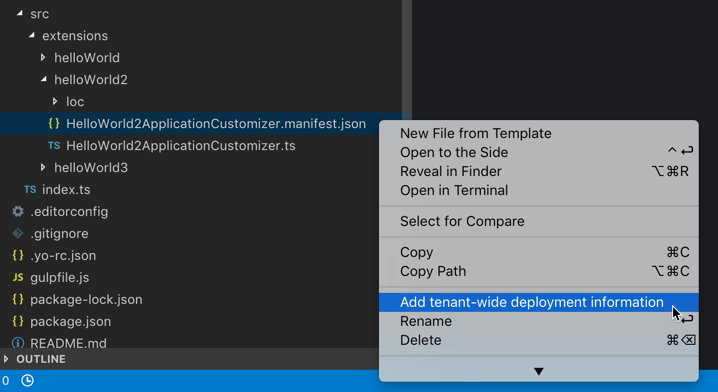 Easily deploy SharePoint Framework extensions across your whole tenant